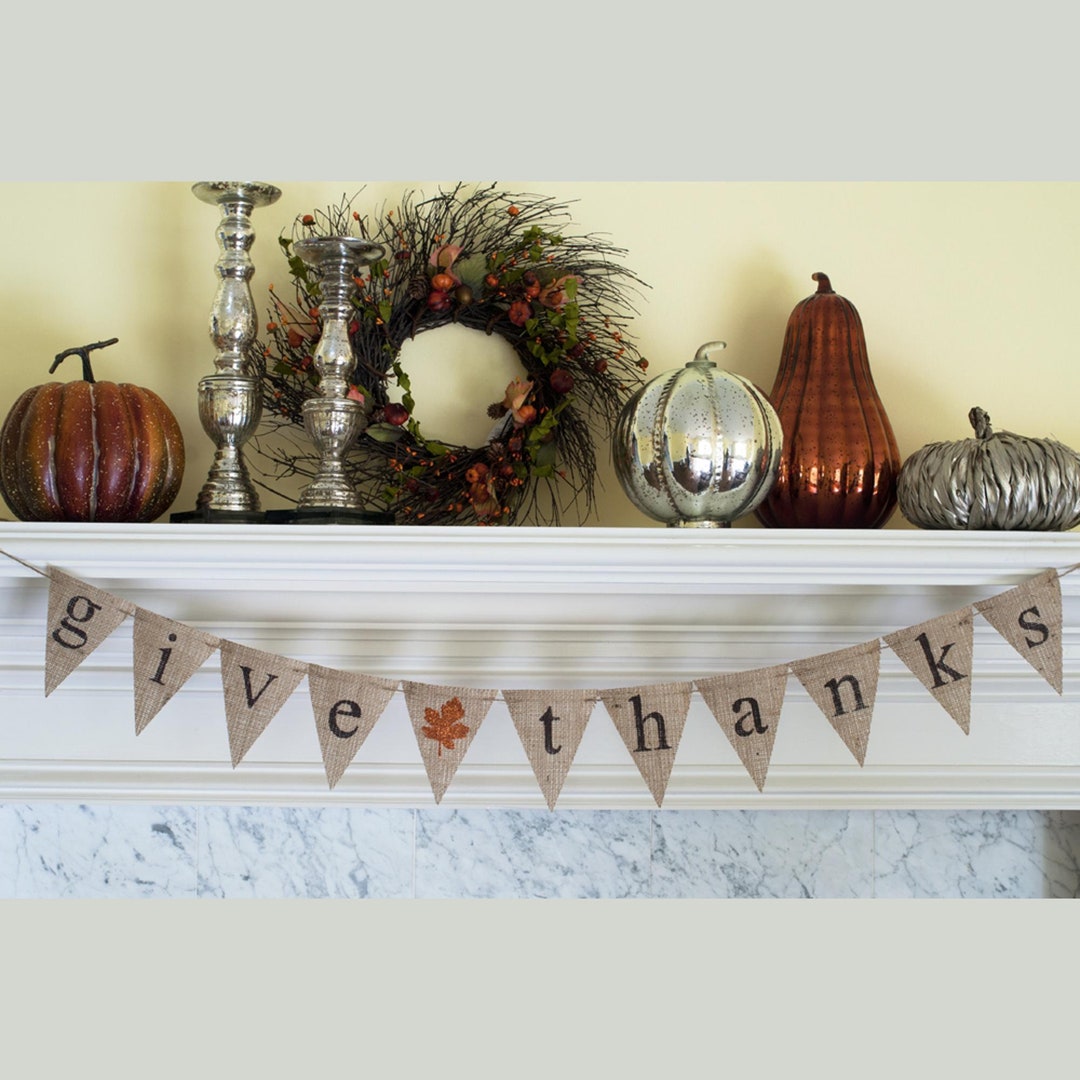 Give Thanks, Give Thanks Banner, Thanksgiving Banner, Give Thanks ...