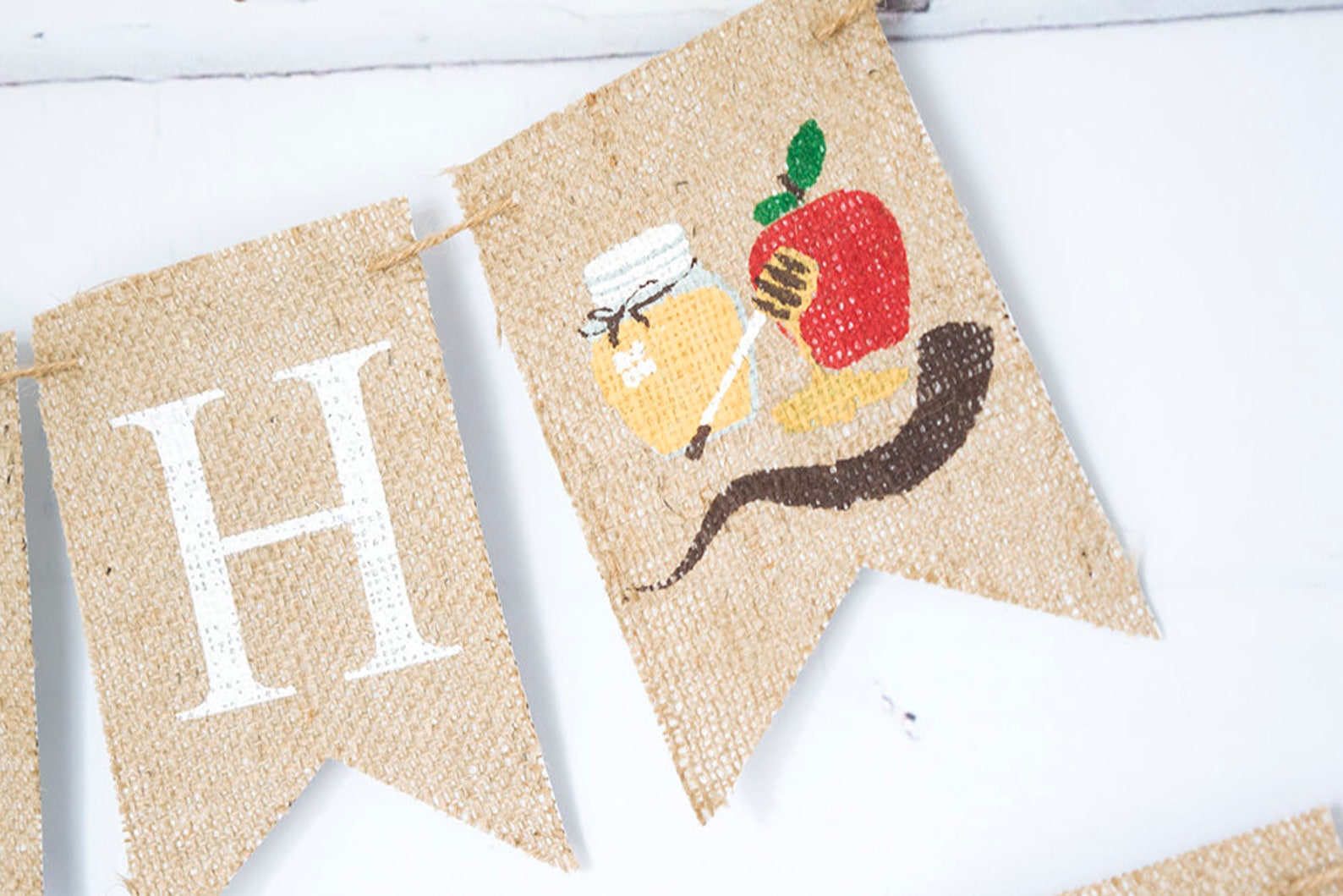 Rosh Hashanah Banner Jewish New Year Decor Rosh Hashanah - Etsy