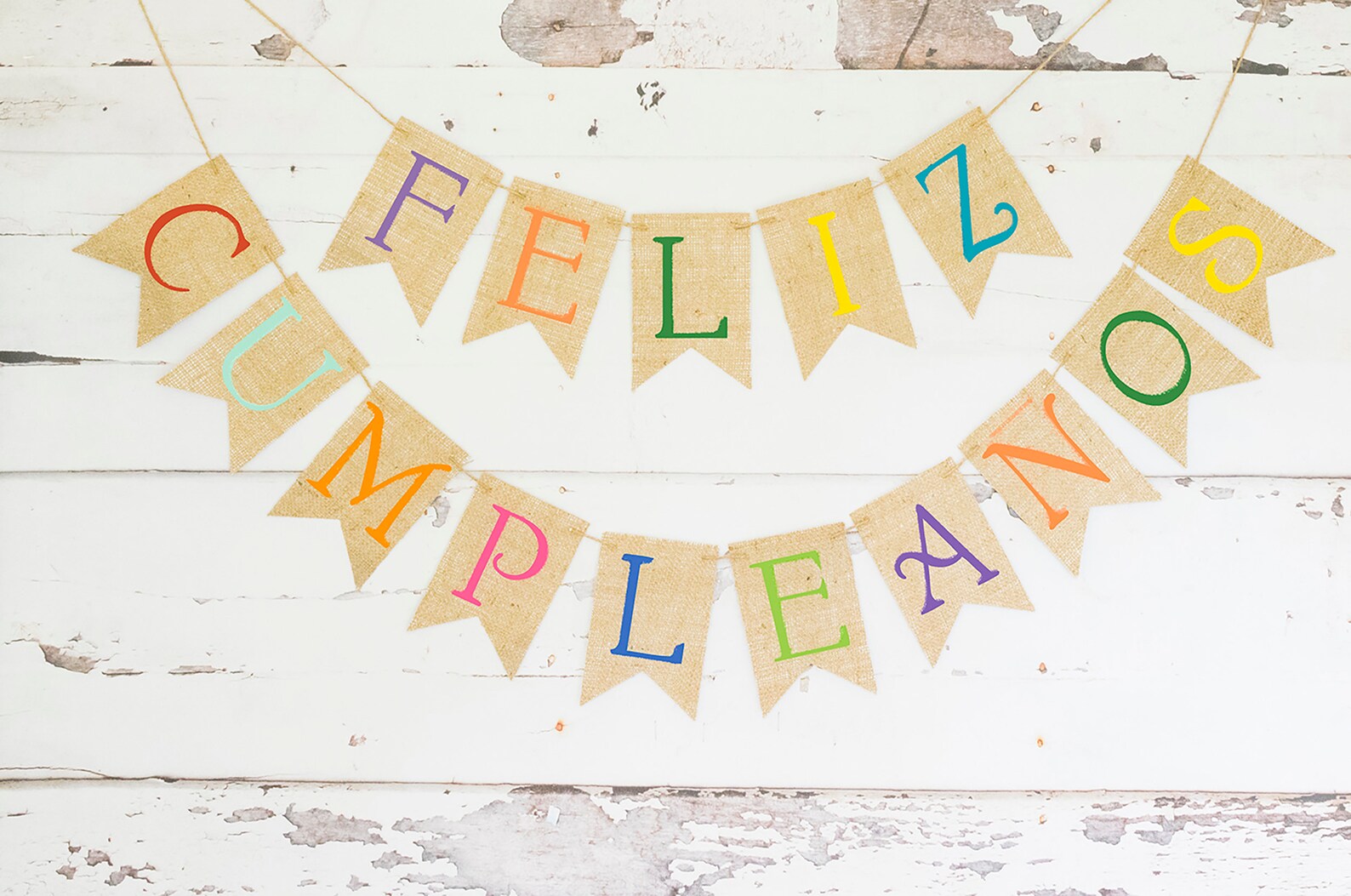 Feliz Cumpleaños Cardstock Banner Spanish Happy Birthday - Etsy