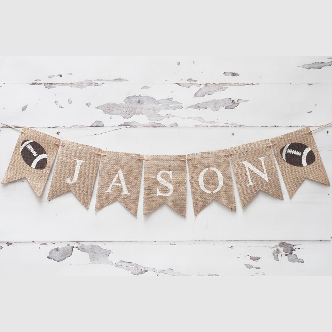 Custom Football Banner, Personalized Football Banner, Sports Banner ...