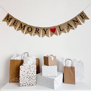 Memory Lane Banner, Graduation Party Decorations, Photo Table Sign ...