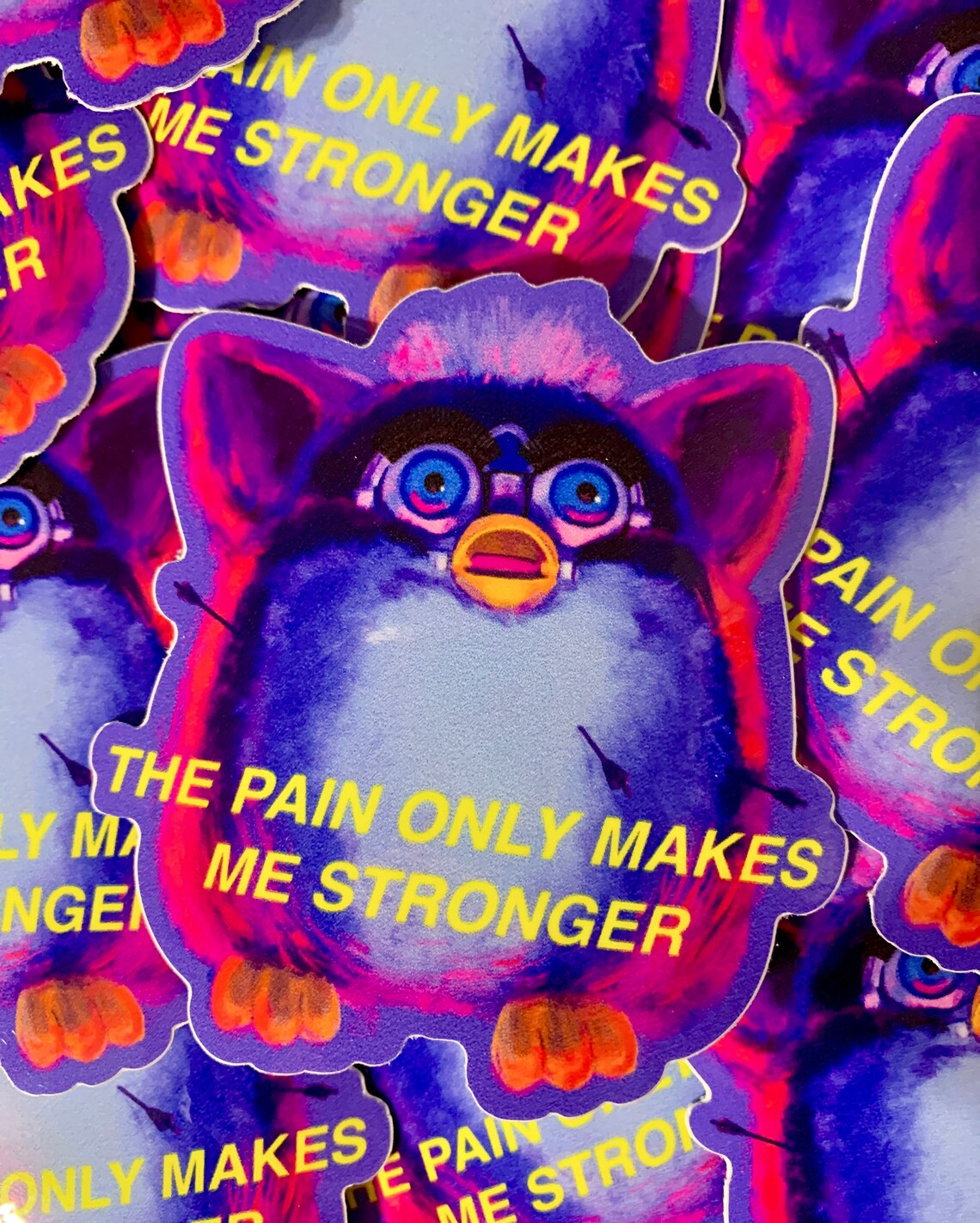 PAIN Gloss Vinyl Sticker - Etsy