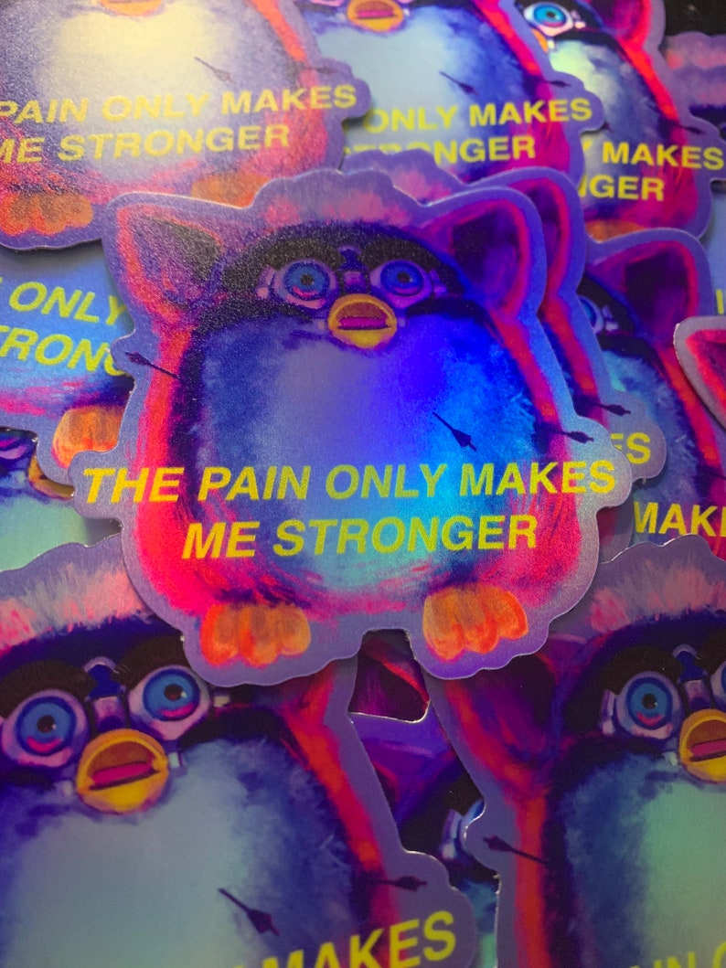 PAIN Gloss Vinyl Sticker - Etsy