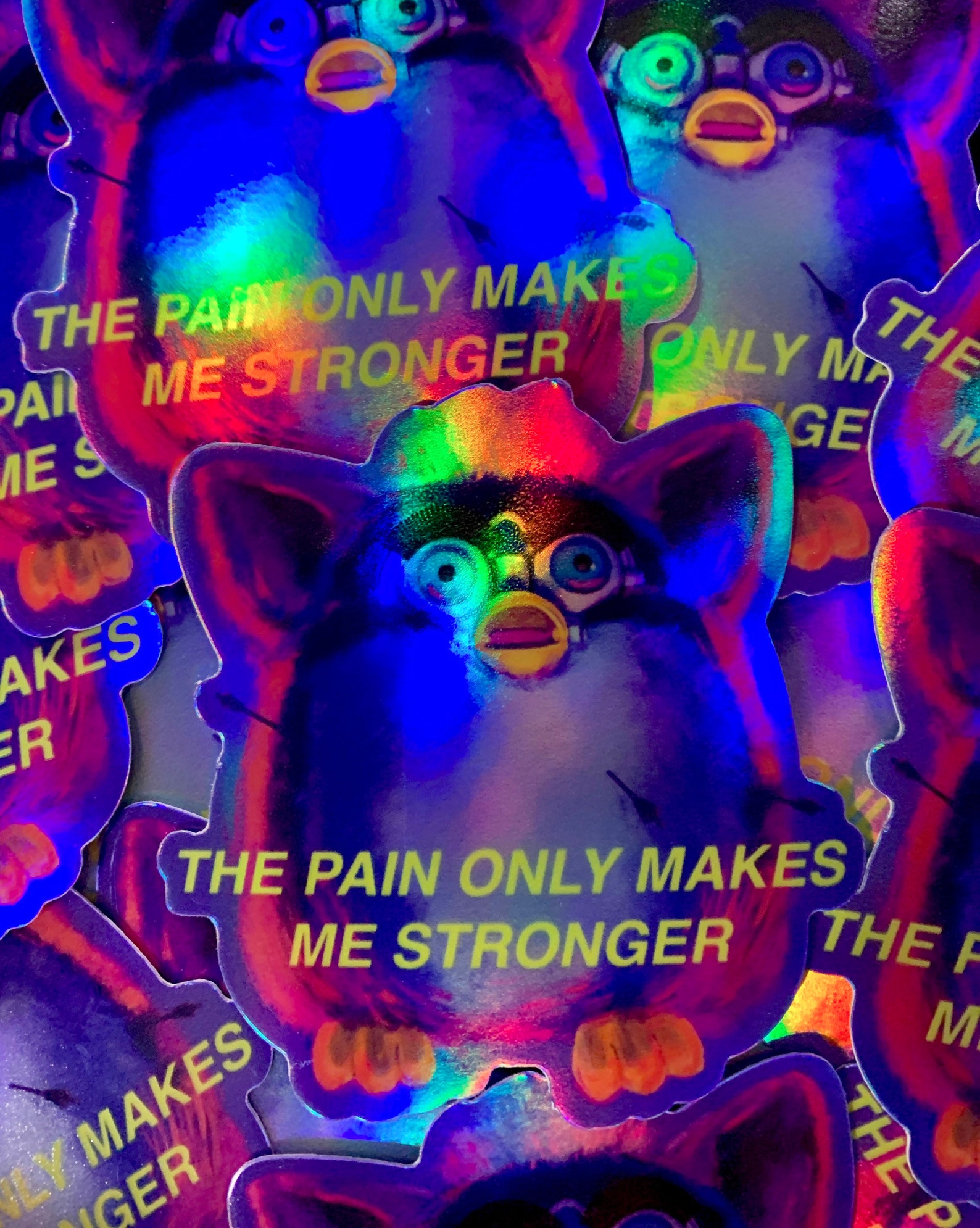 PAIN Gloss Vinyl Sticker - Etsy