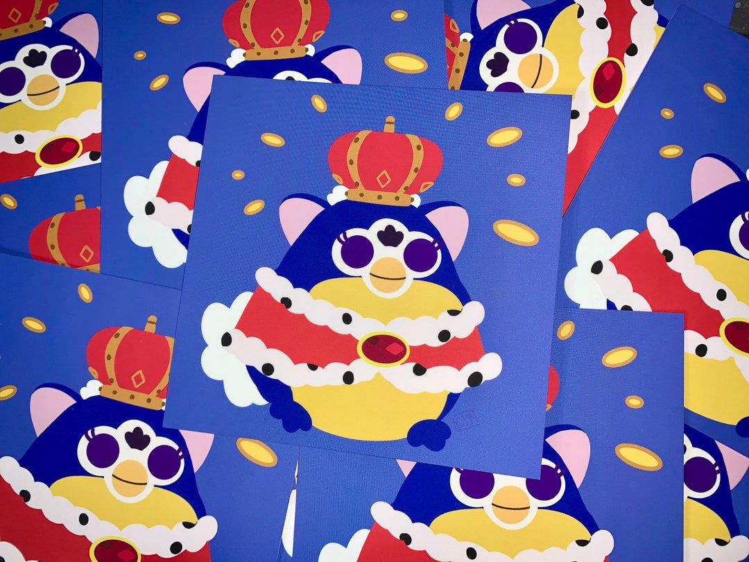 Royal Furby - 4.72” Square Postcard Print - Etsy