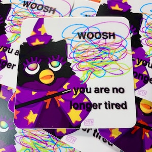 WOOSH - 3” Matte Vinyl Sticker - Etsy