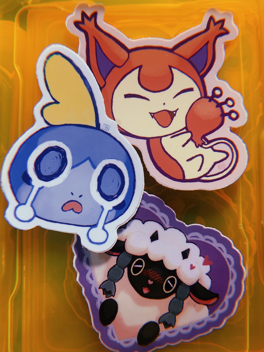 Pokemon 3 Glossy Vinyl Stickers - Etsy