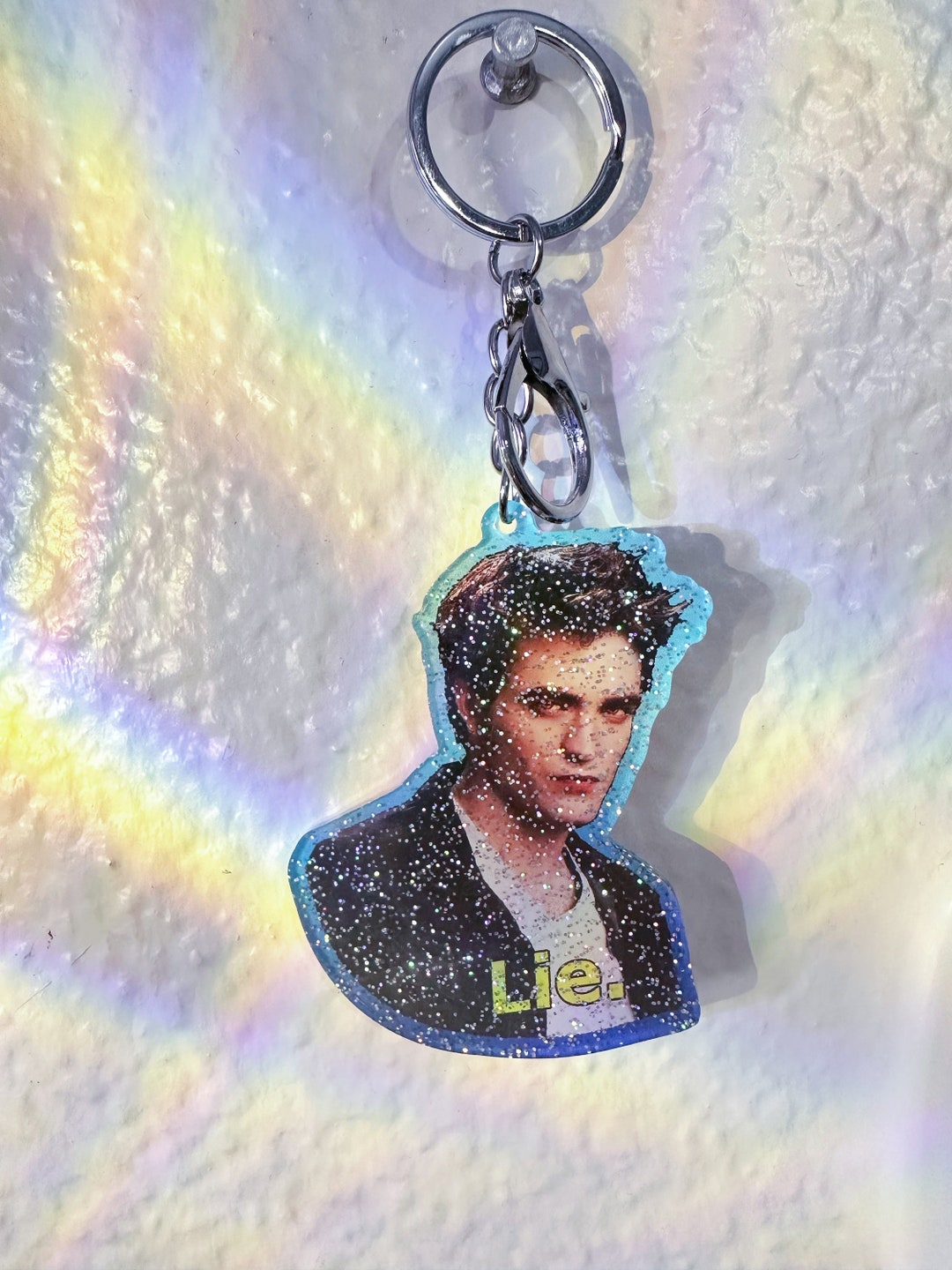 Lie - 3” Twilight Glitter Acrylic Keychain - Etsy