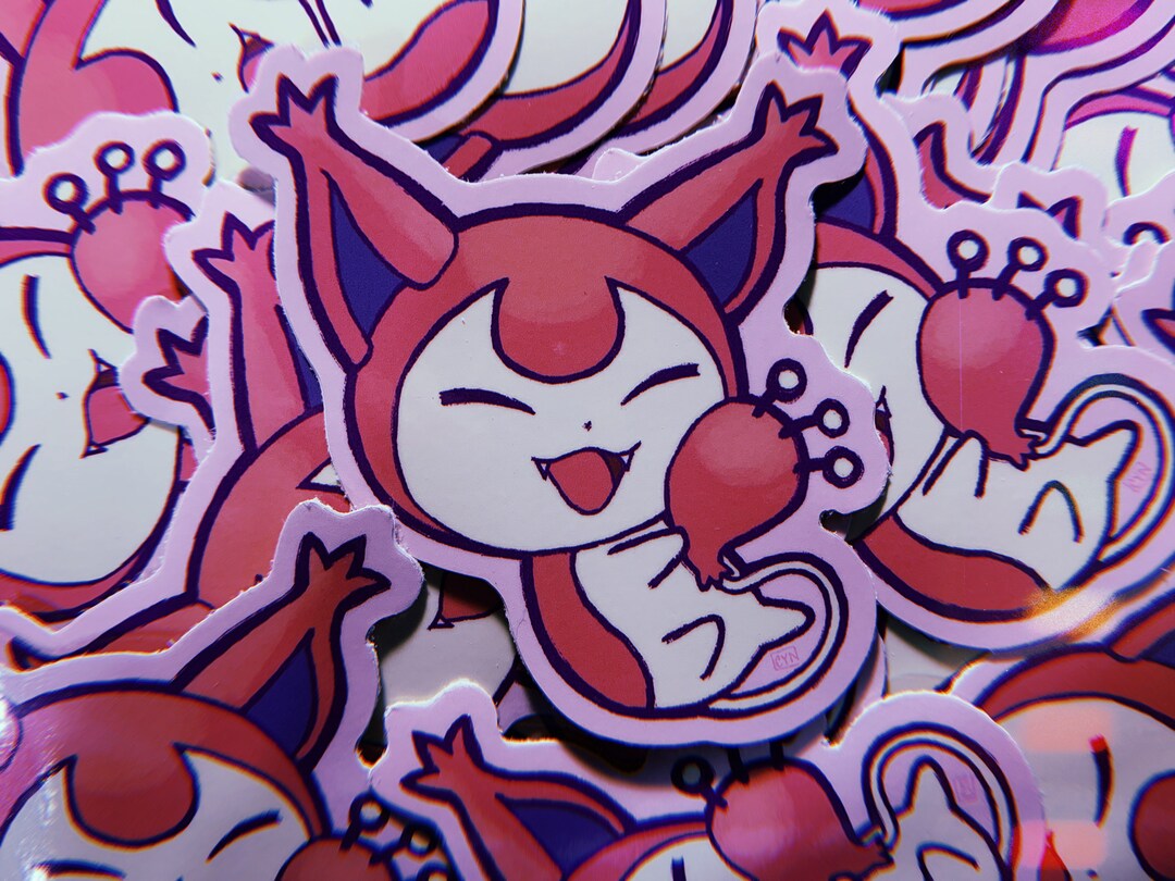 SKITTY - Glossy Vinyl Sticker - Etsy