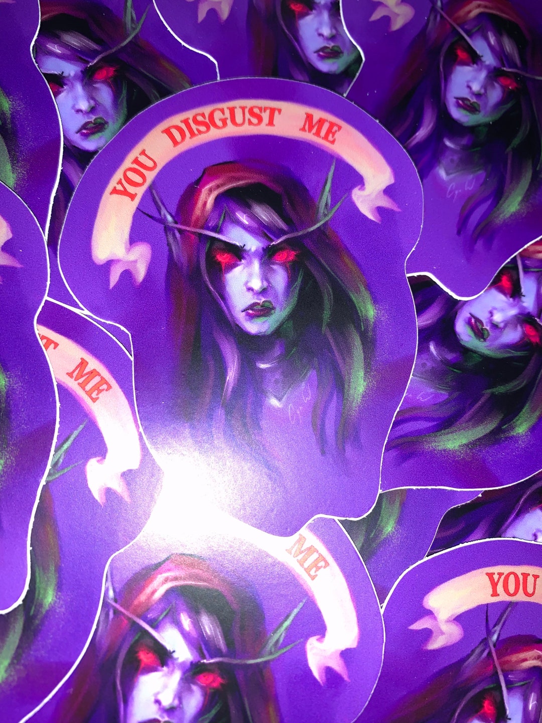 YOU DISGUST ME - Sylvanas Matte Sticker - Etsy