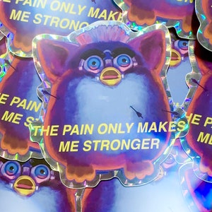 PAIN - Gloss Vinyl Sticker - Etsy