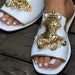 Sandals cleopatra White handmade to Order - Etsy