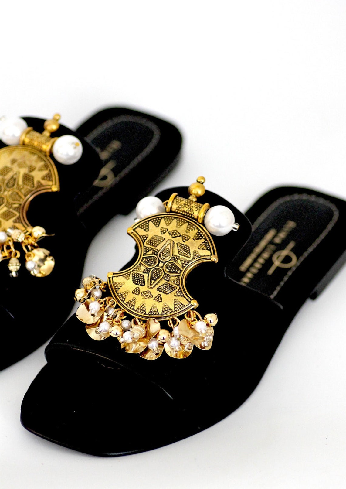 Sandals cleopatra Black handmade to Order - Etsy