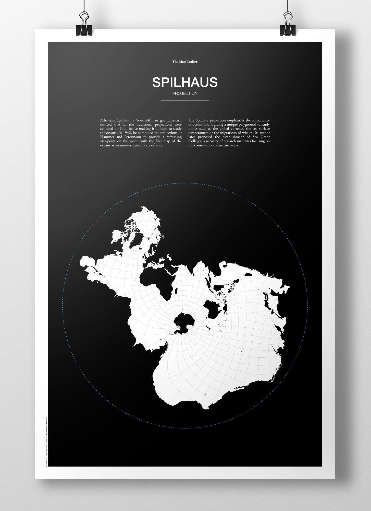 Splihaus Projection World Map Poster - Etsy