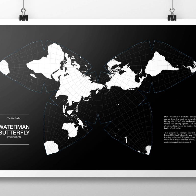 The Authagraph World Map - Etsy