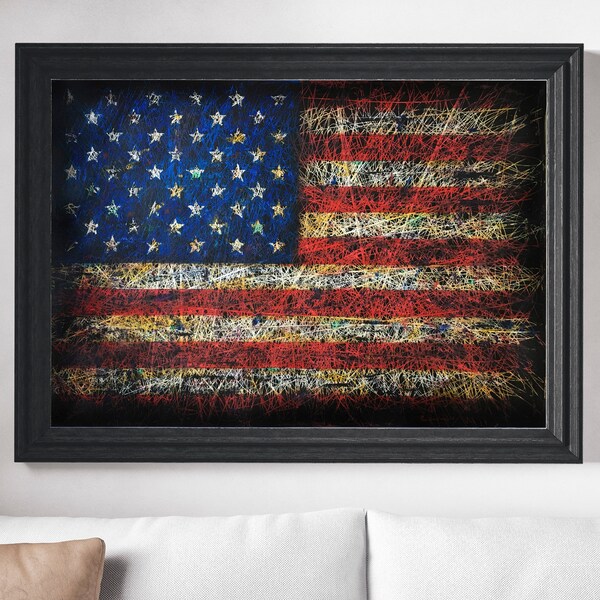 Hand Painted Flag - Etsy