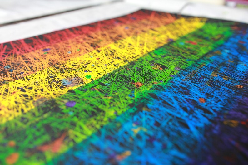 Gay Pride Flag Rainbow Flag LGBT Distressed Flag Wall Art - Etsy