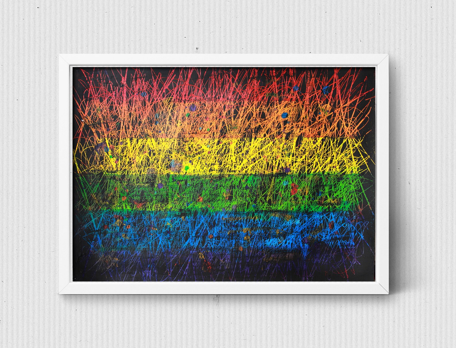 Gay Pride Flag Rainbow Flag LGBT Distressed Flag Wall Art - Etsy