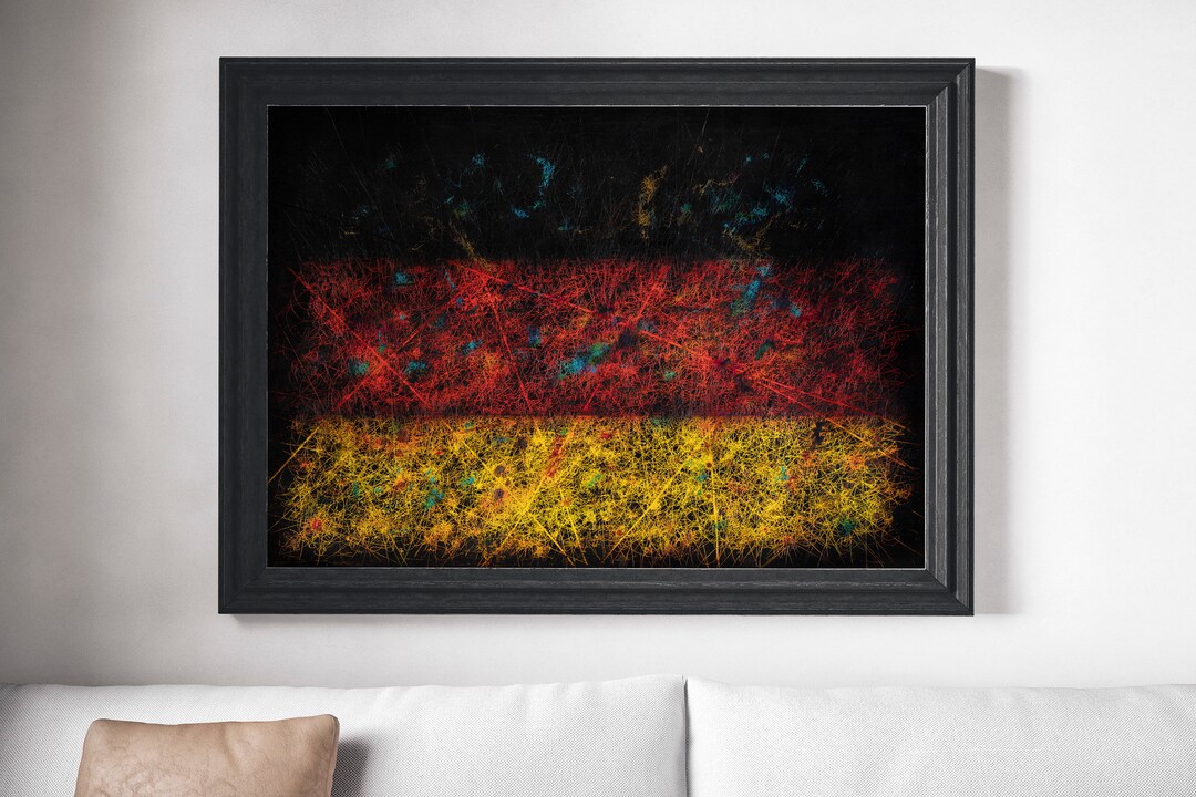 Flag of Germany, Hand-painted Flag of Germany, Distressed Flag, Vintage ...