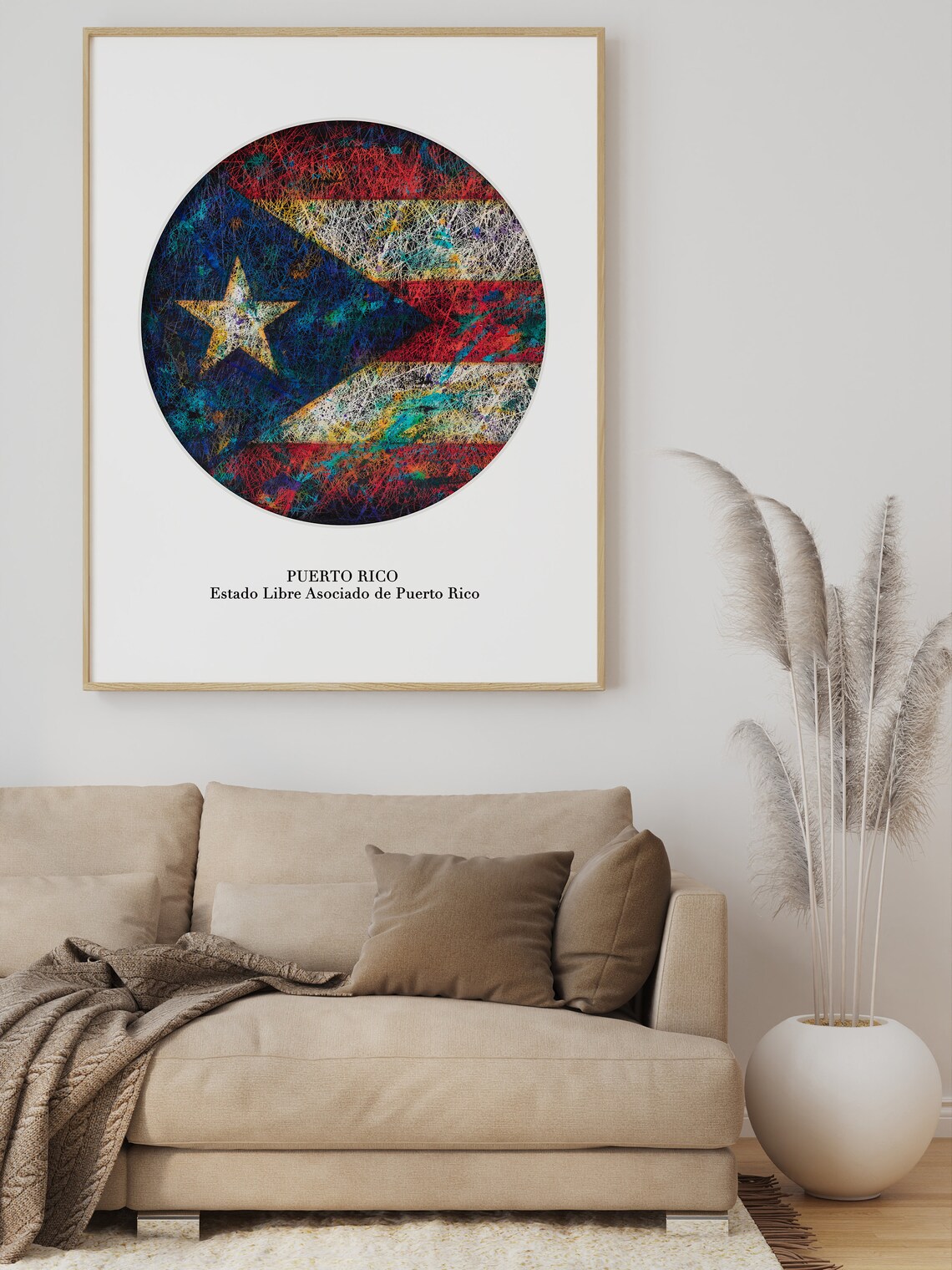 High Quality Puerto Rico Flag PRINT on Paper or CANVAS Giclee - Etsy