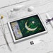 Flag of Pakistan, Hand Painted Flag of Pakistan, PK Crescent Moon and ...