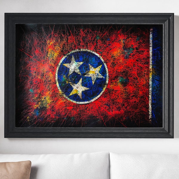 Tennessee State Flag - Etsy