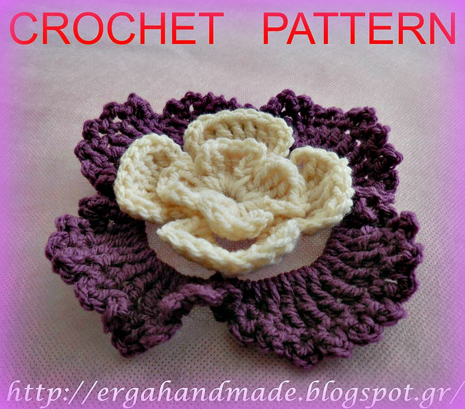 4 Petals Flower PDF PATTERN - Etsy