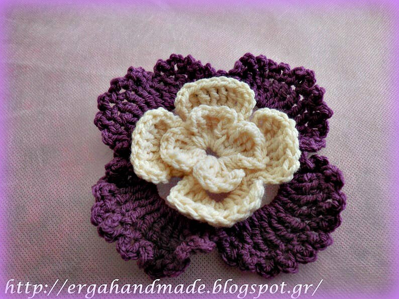 4 Petals Flower PDF PATTERN - Etsy