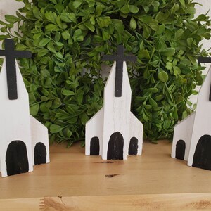 Set of 12 Unfinished 2 Piece Church Cutout/diy Religious Decor ...