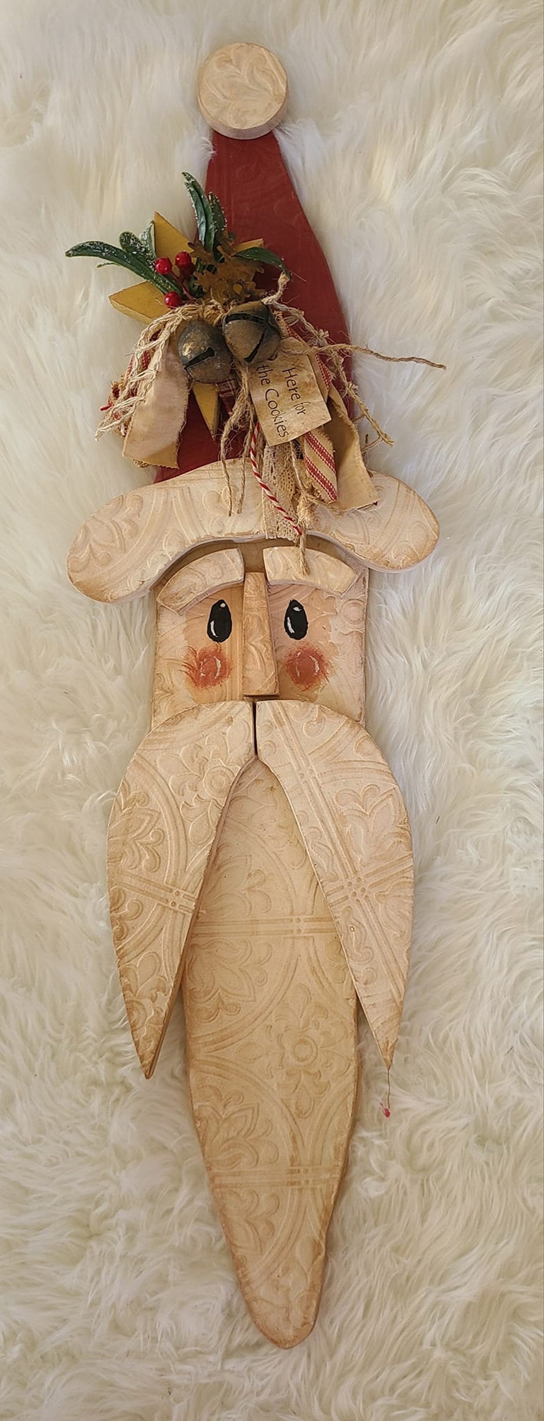 1 Skinny Santa Unfinished Wood Kit Cutout, Wonderful for the Holiday ...
