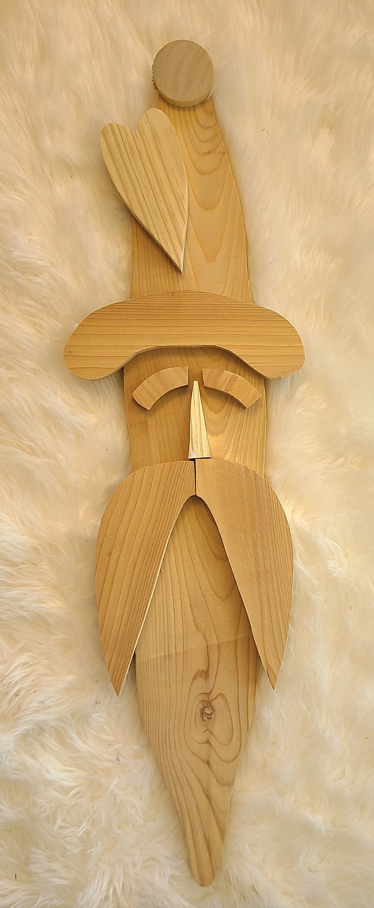 1 Skinny Santa Unfinished Wood Kit Cutout, Wonderful for the Holiday ...