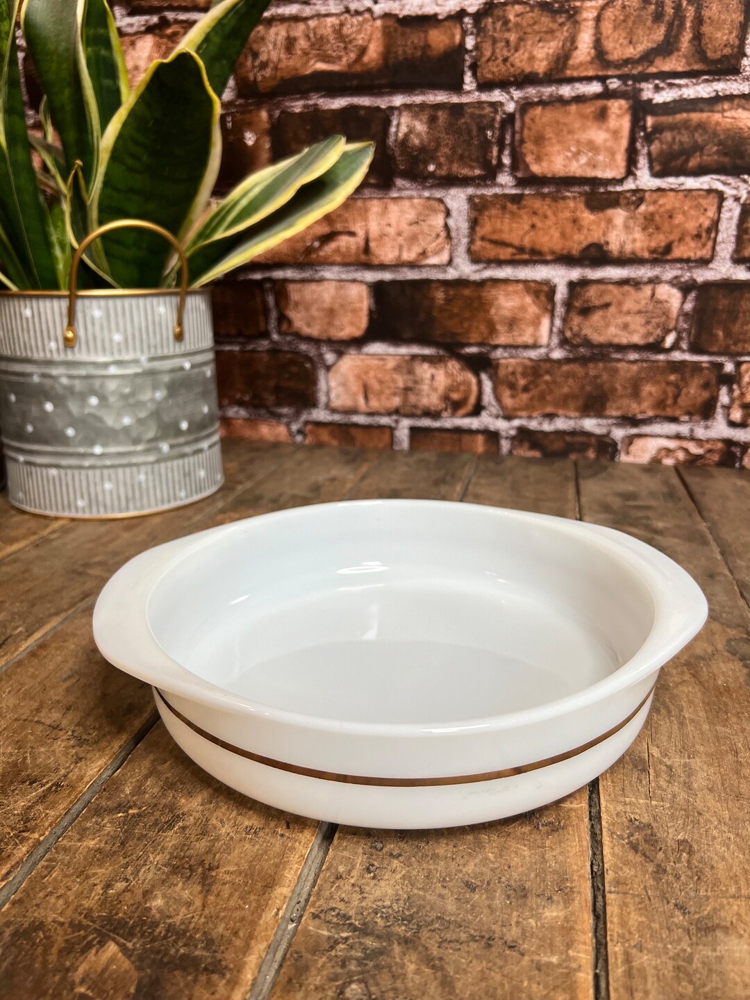 Vintage 1950s PYREX #221 Round Cake Pan 8” - Clear Deep Dish Pie Cake ...