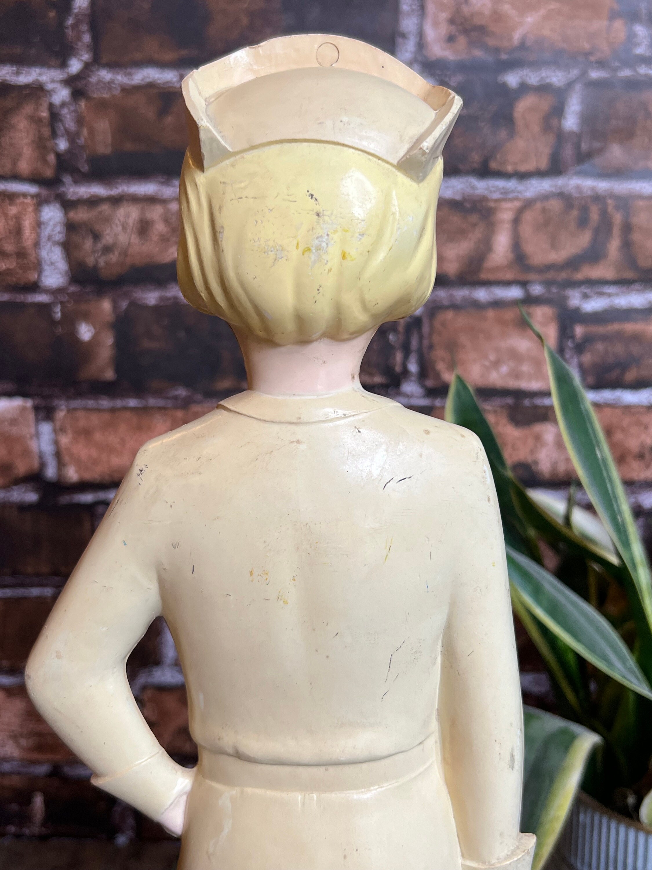 Vintage 1950s MISS CURITY Advertising Statue Curity Brand Band-aids ...