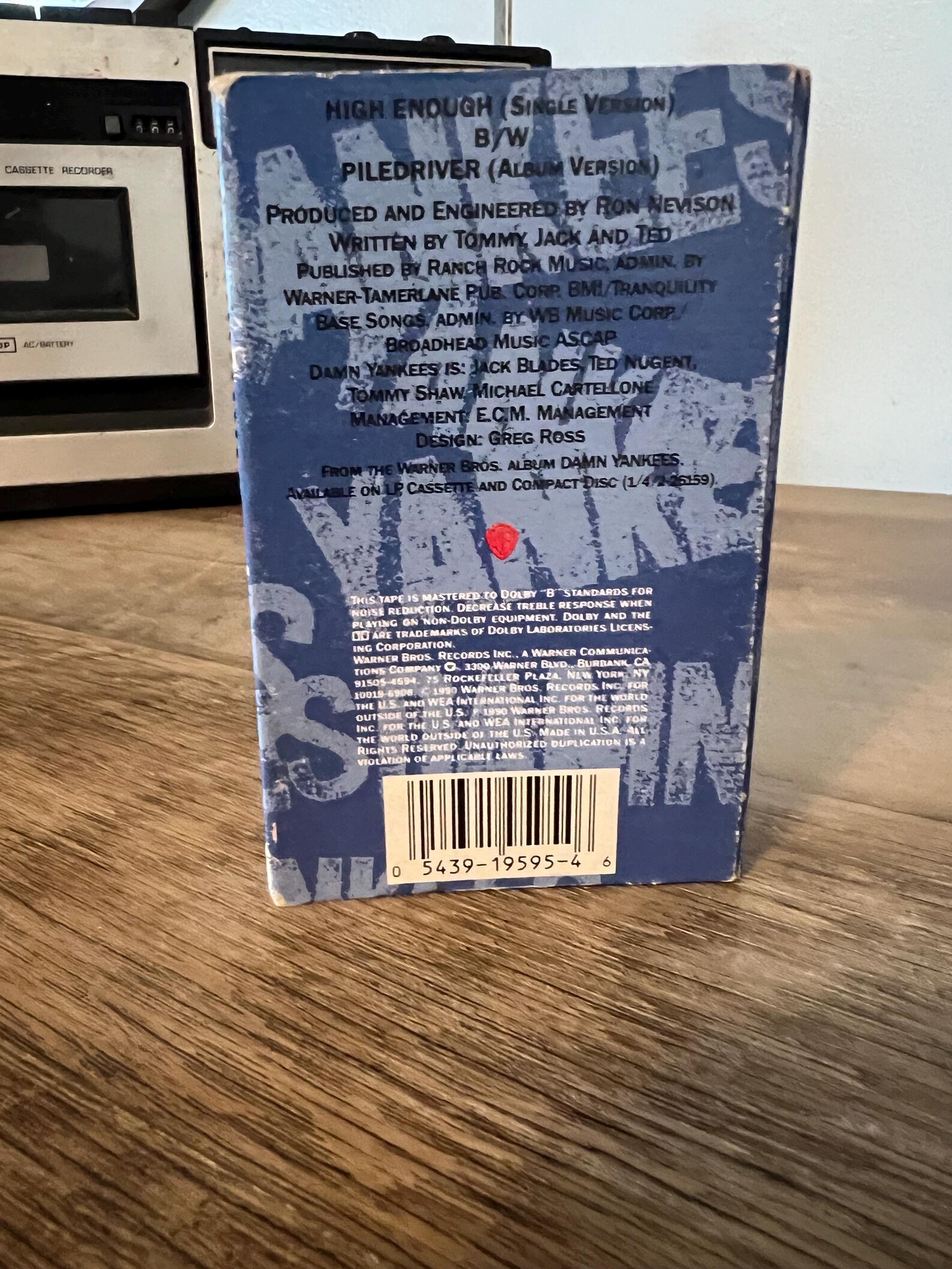 Vintage 1990 Damn Yankees "high Enough" Cassette Tape - Etsy