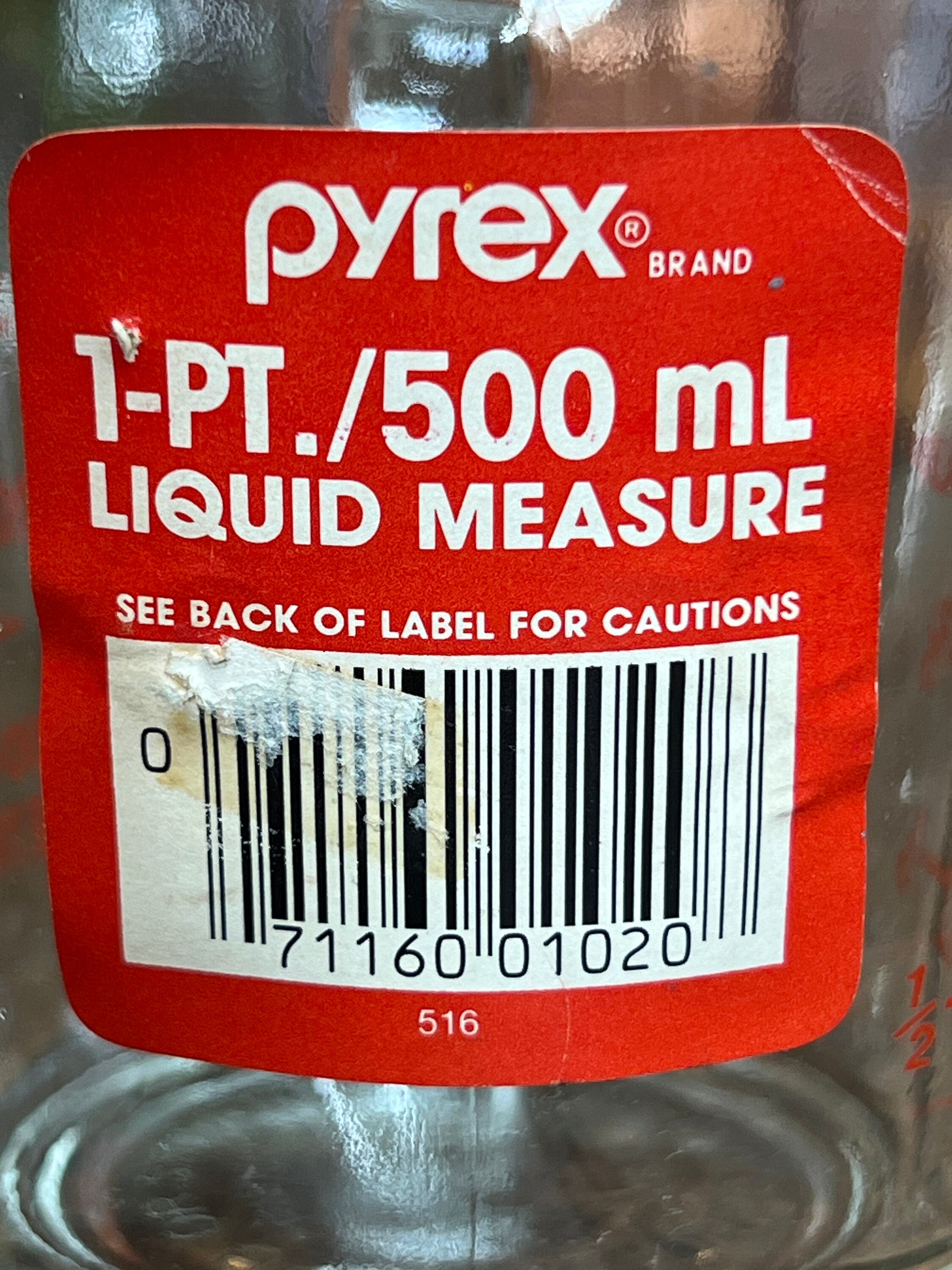 Vintage Pyrex Measuring Cup 516 Corning NY Made in USA Vintage 1980s ...