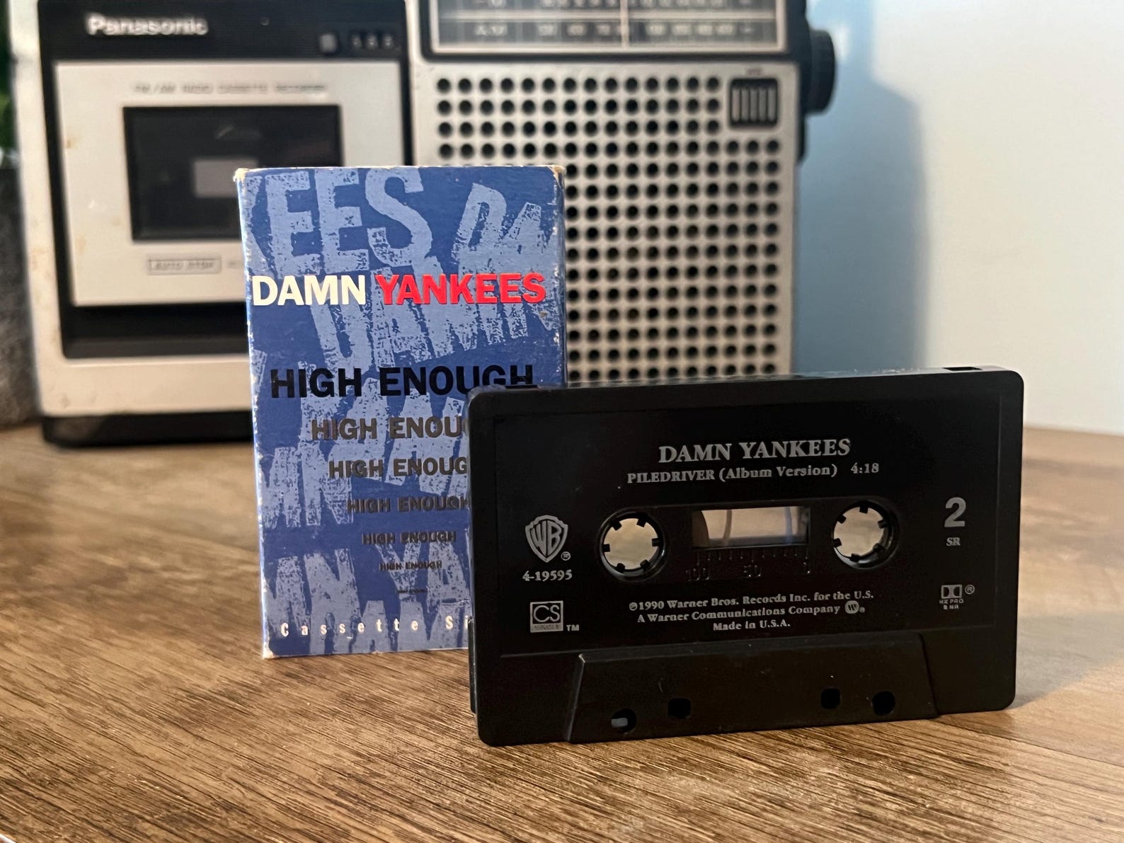 Vintage 1990 Damn Yankees "high Enough" Cassette Tape - Etsy