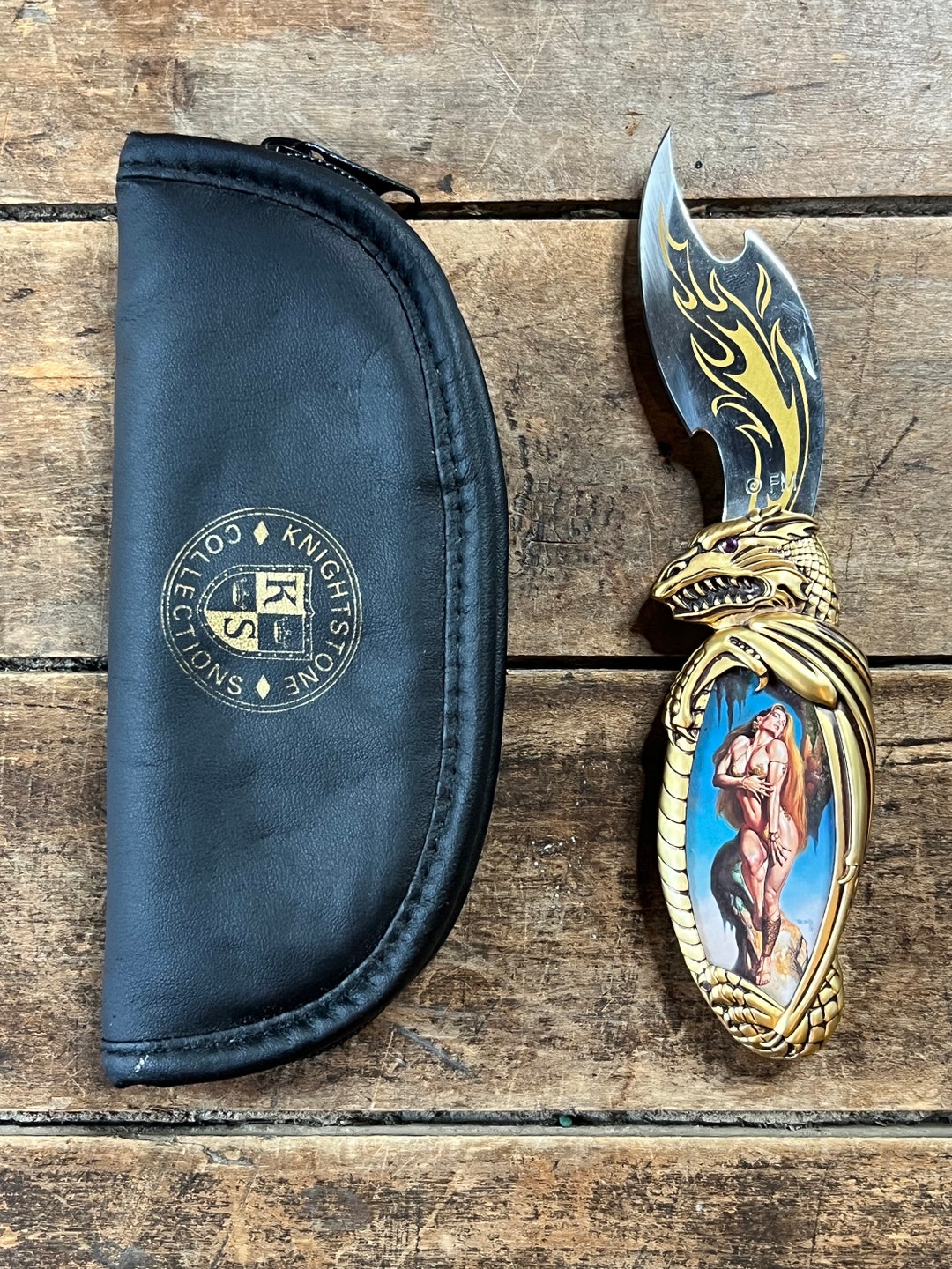 Vintage 1990s Boris Vallejo Fantasy Collector Knife: Empress of Desire ...