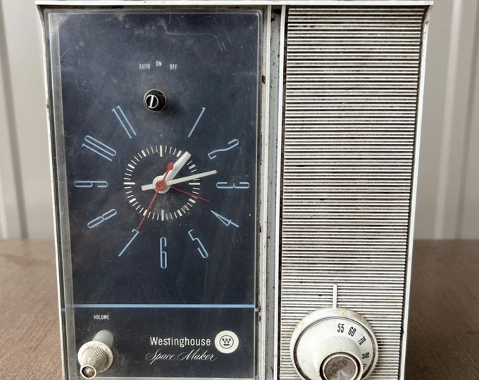 1960 General Electric Vintage Clock Radio Restored and Working! FREE ...
