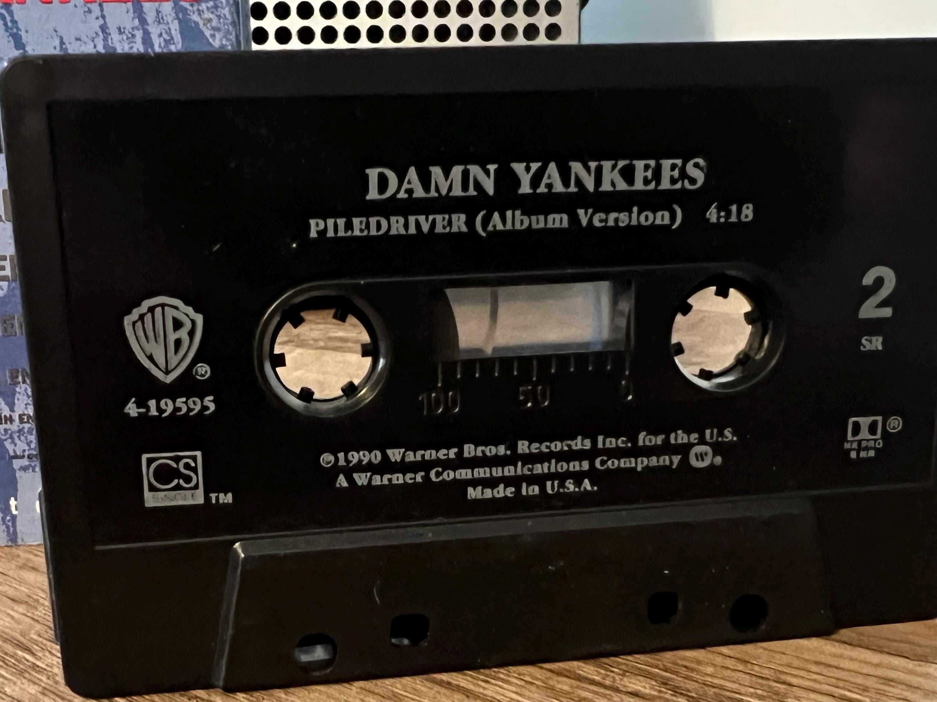 Vintage 1990 Damn Yankees "high Enough" Cassette Tape - Etsy