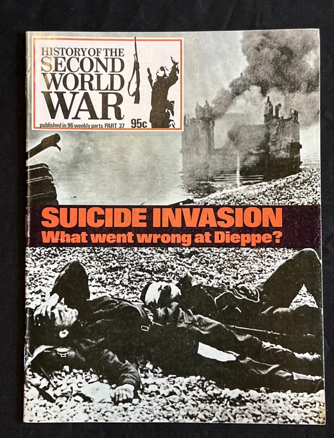 Vintage 1973 History of the Second World War Magazine Part 37 - Etsy
