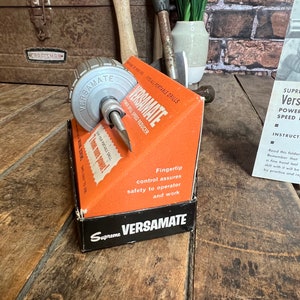 Vintage 1960s VERSAMATE Power Drill Speed Reducer - Complete in ...