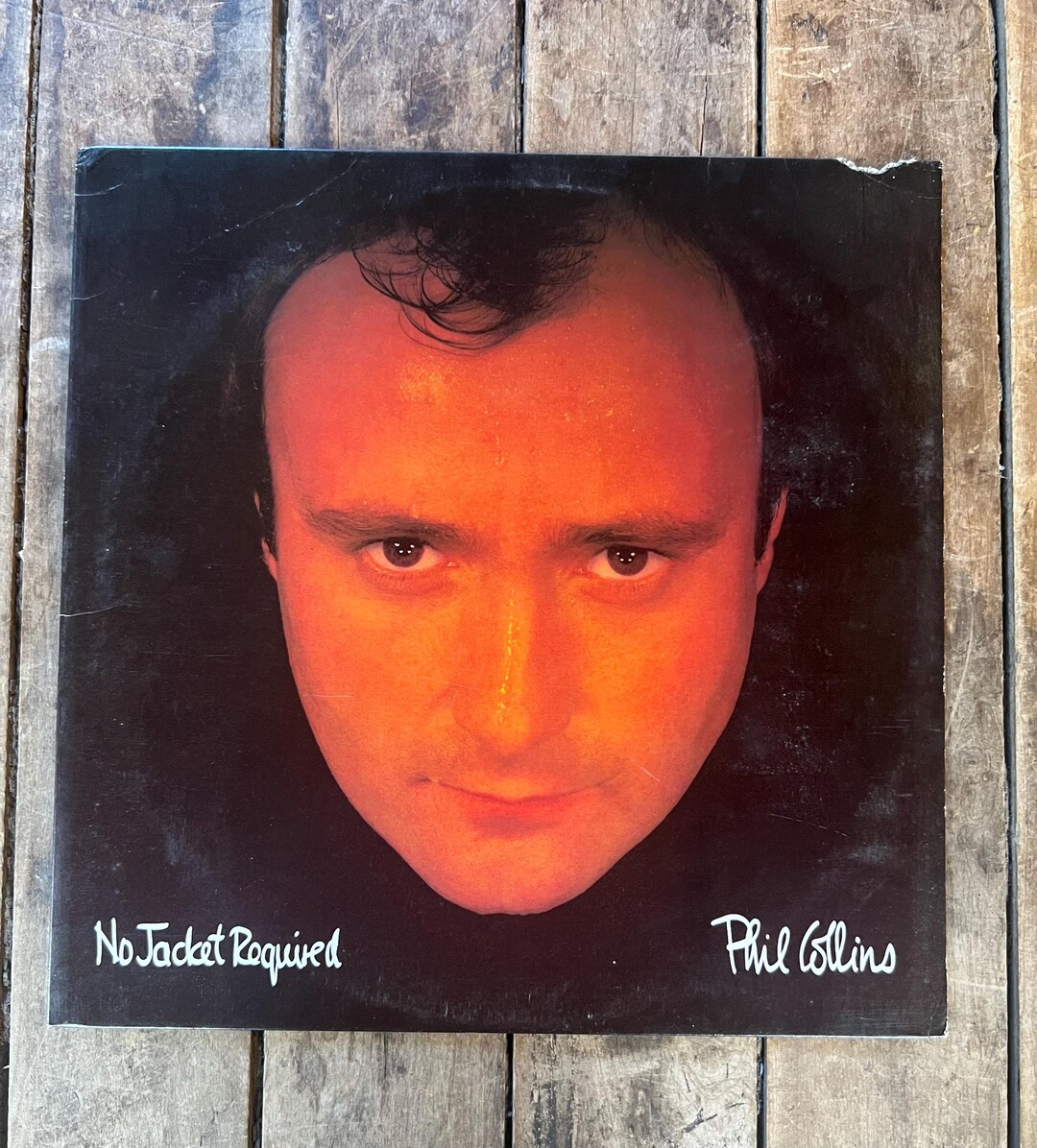 Vintage 1985 Phil Collins - No Jacket Required LP - Original Vinyl Record - Etsy