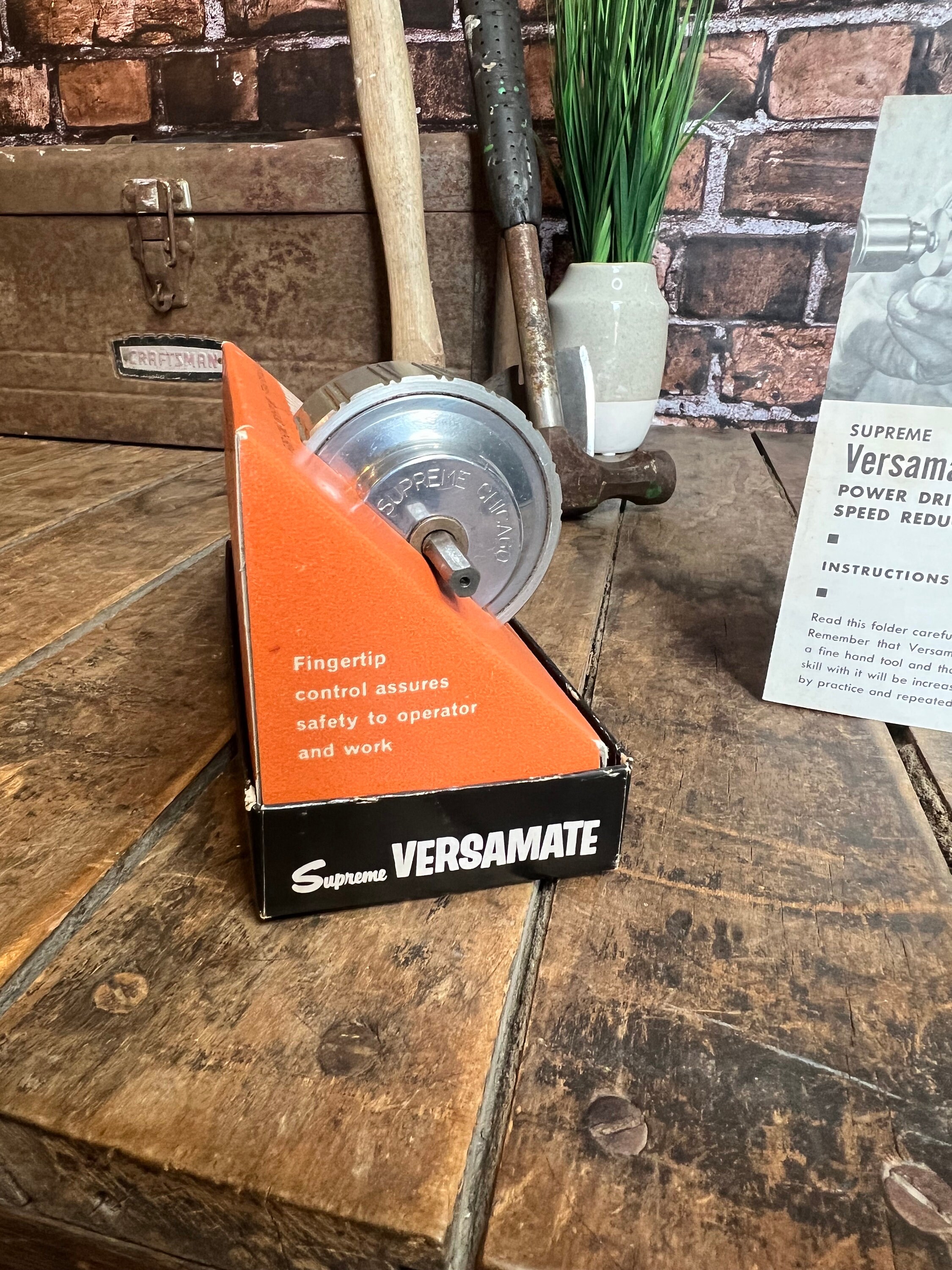 Vintage 1960s VERSAMATE Power Drill Speed Reducer - Complete in ...
