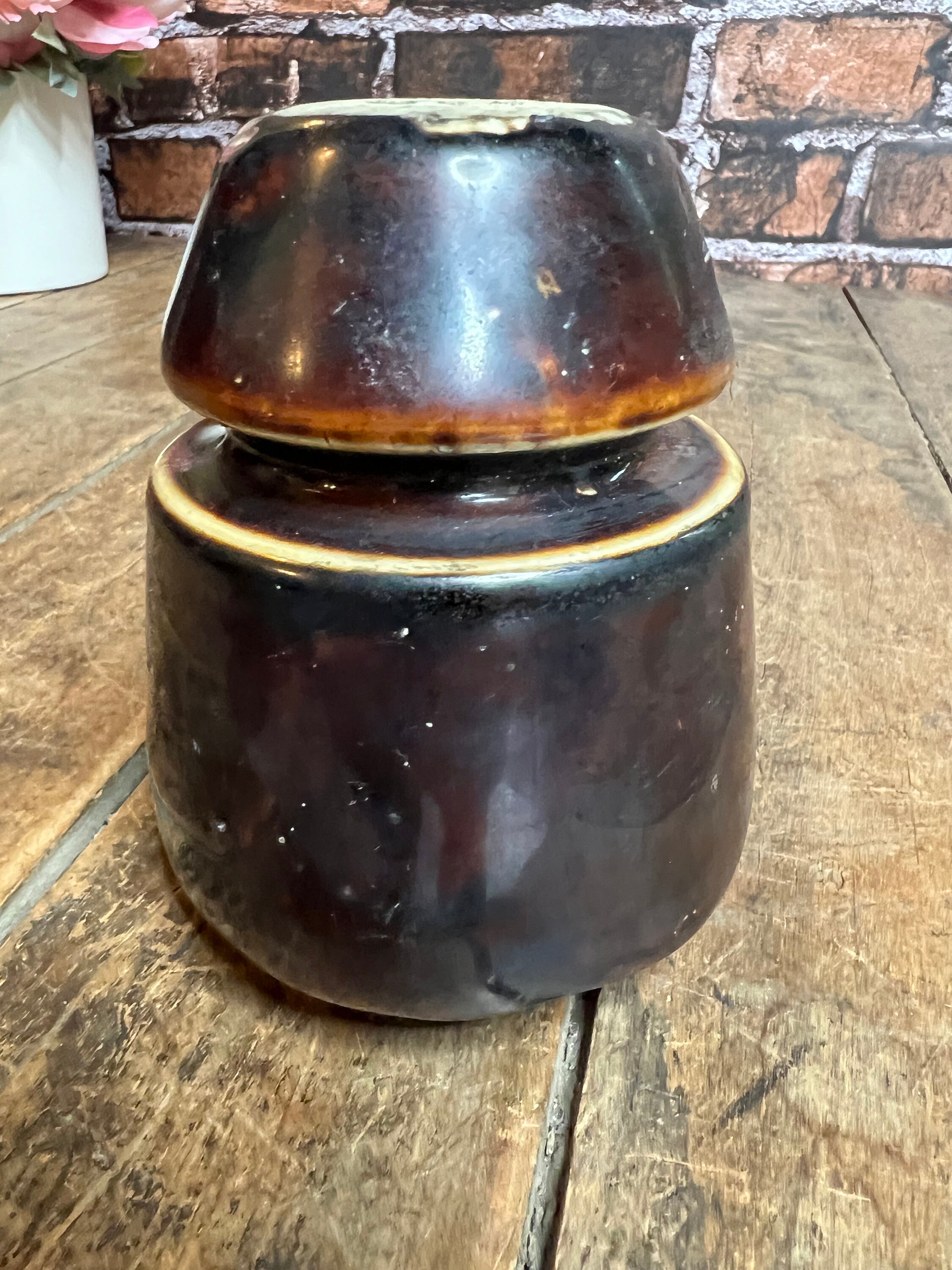 Antique Brown Porcelain Insulator: Railroad Kingpin, 1900s - Etsy
