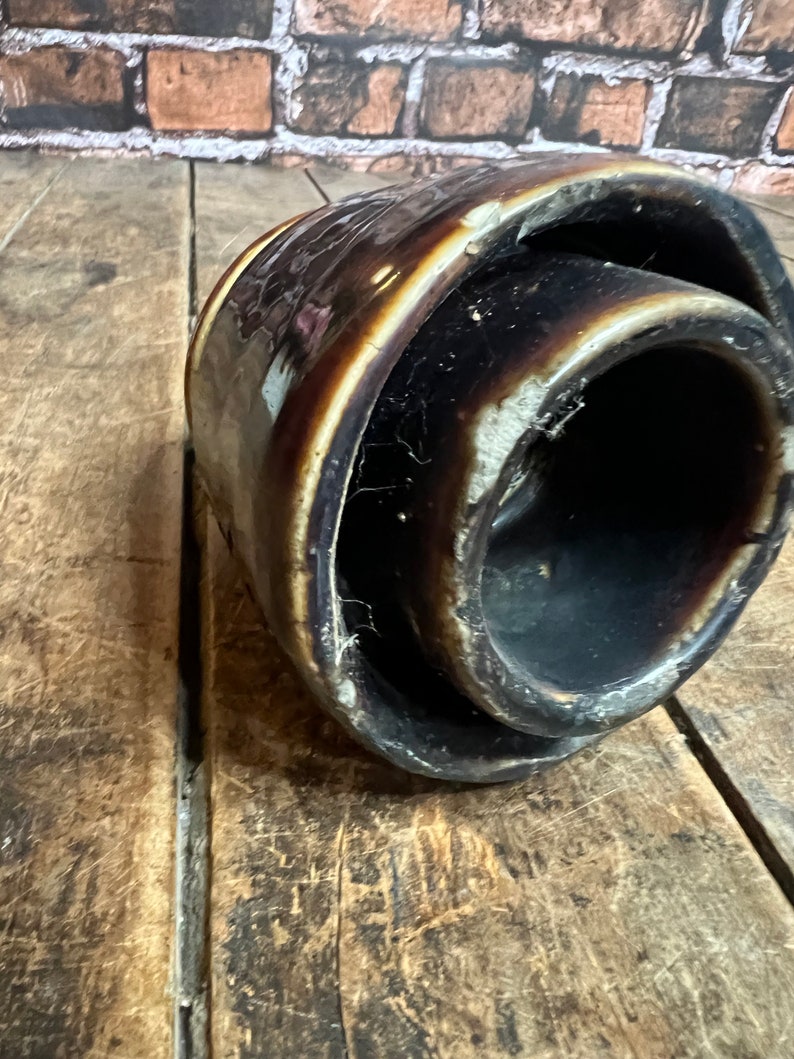 Antique Brown Porcelain Insulator: Railroad Kingpin, 1900s - Etsy