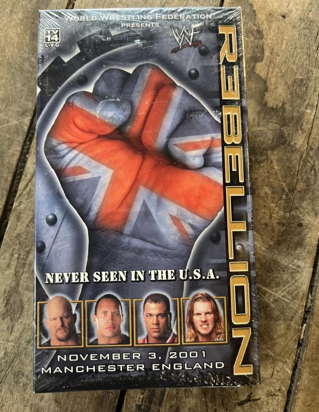 WWF Rebellion VHS: Manchester 2001, New Sealed Wrestling Collectible - Etsy