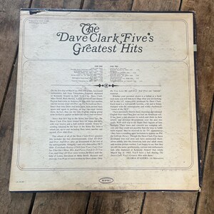 Vintage 1966 the Dave Clark Five - Greatest Hits - Epic LP Record ...