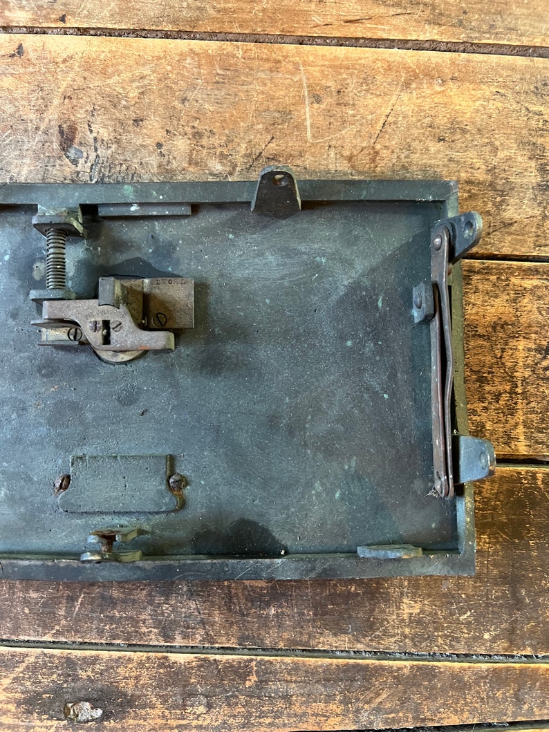 Antique 1800s Bronze US Post Office Mail Box Door Large Mail Box Door ...