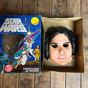 Vintage 1977 Star Wars Princess Leia - Ben Cooper Costume Mask ...