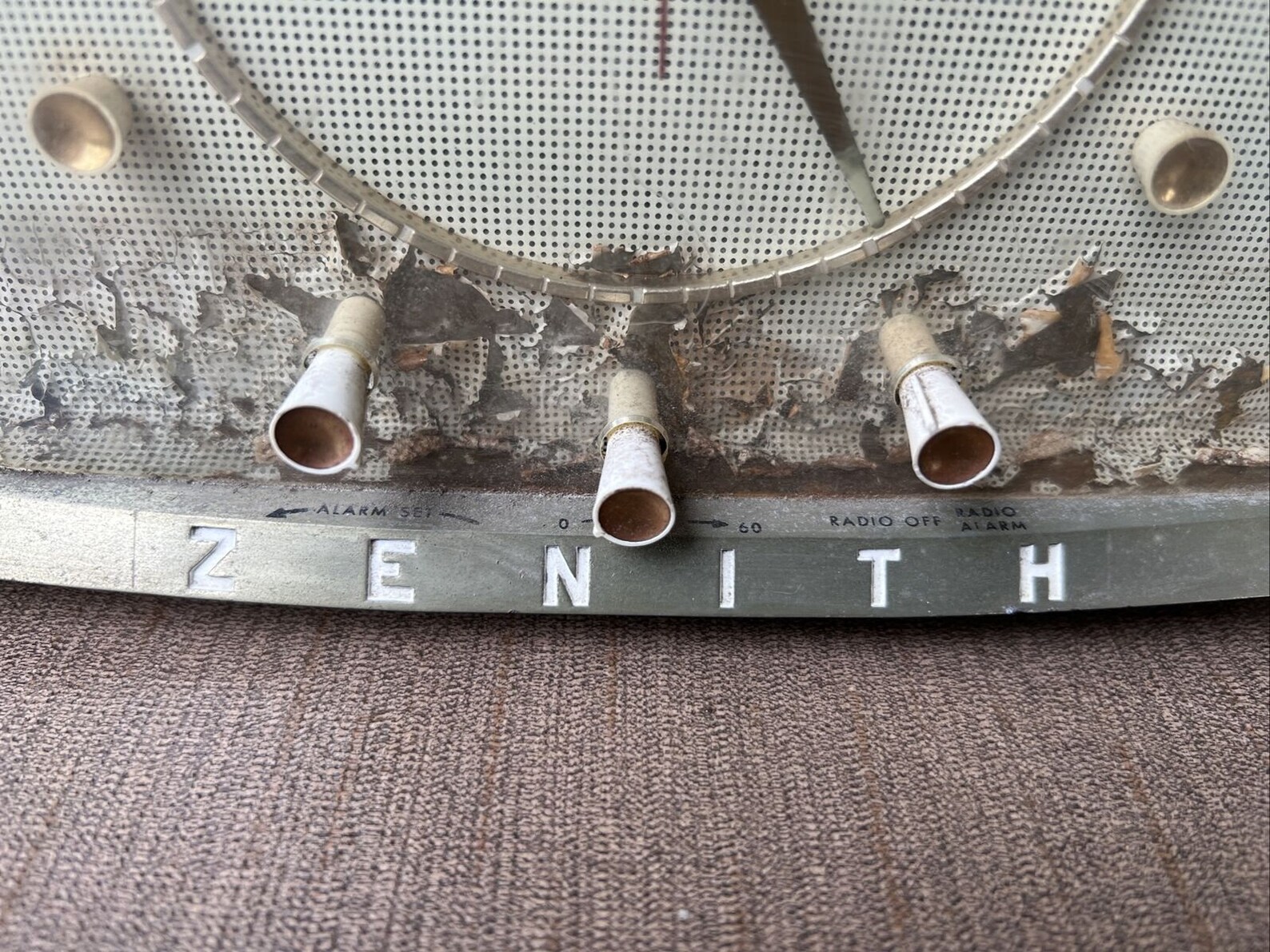 Vintage Mid-century Clock Radio ZENITH Clock Radio Model Z524 - Etsy